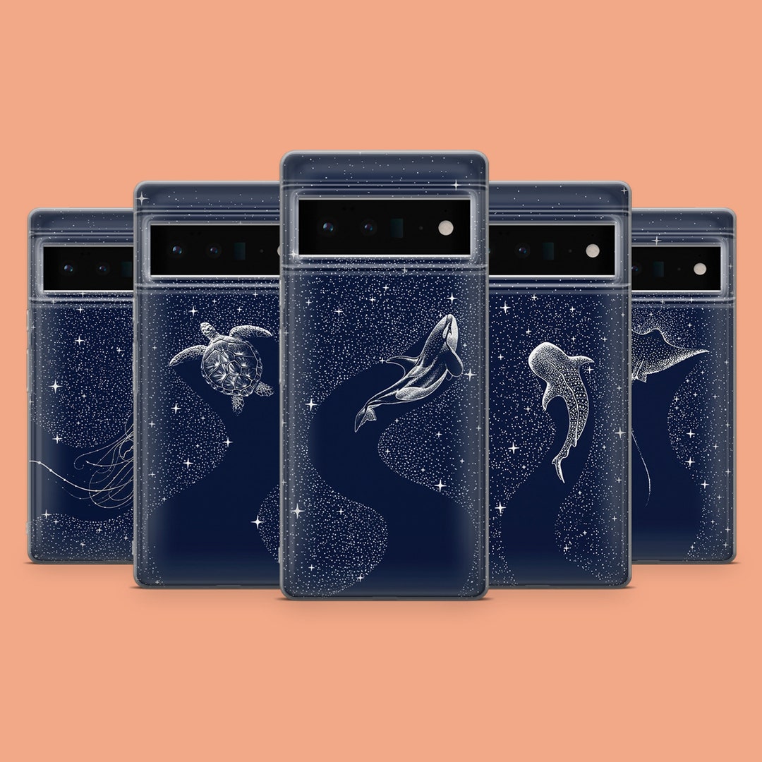 Blue Jellyfish Phone Case Stingray Phone Cover for Google Pixel 10, 9A ...