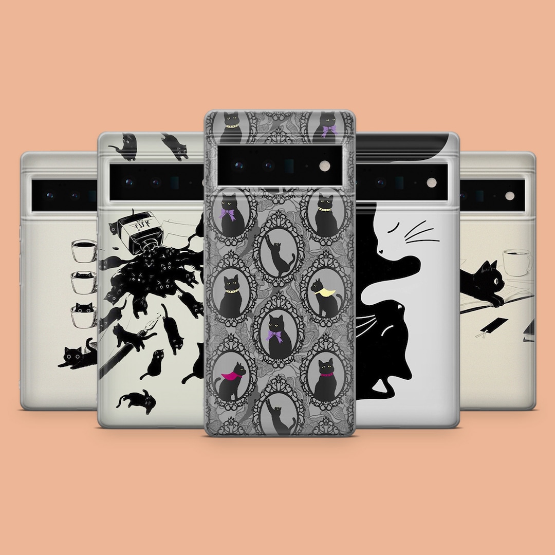 Black Kitten Phone Case Lovely Cat Phone Cover for Google Pixel 10, 9A ...