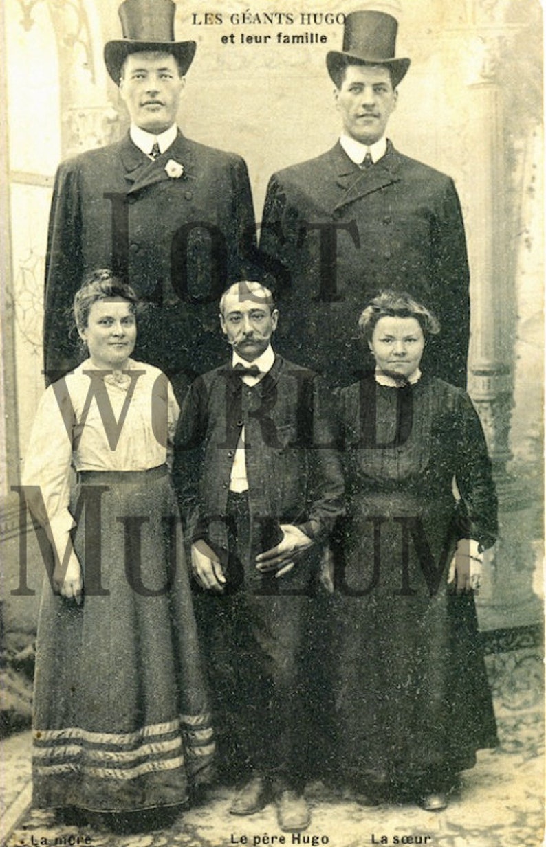 Giant Humans Family Photo, Hugo Brothers, Printable Instant Digital ...