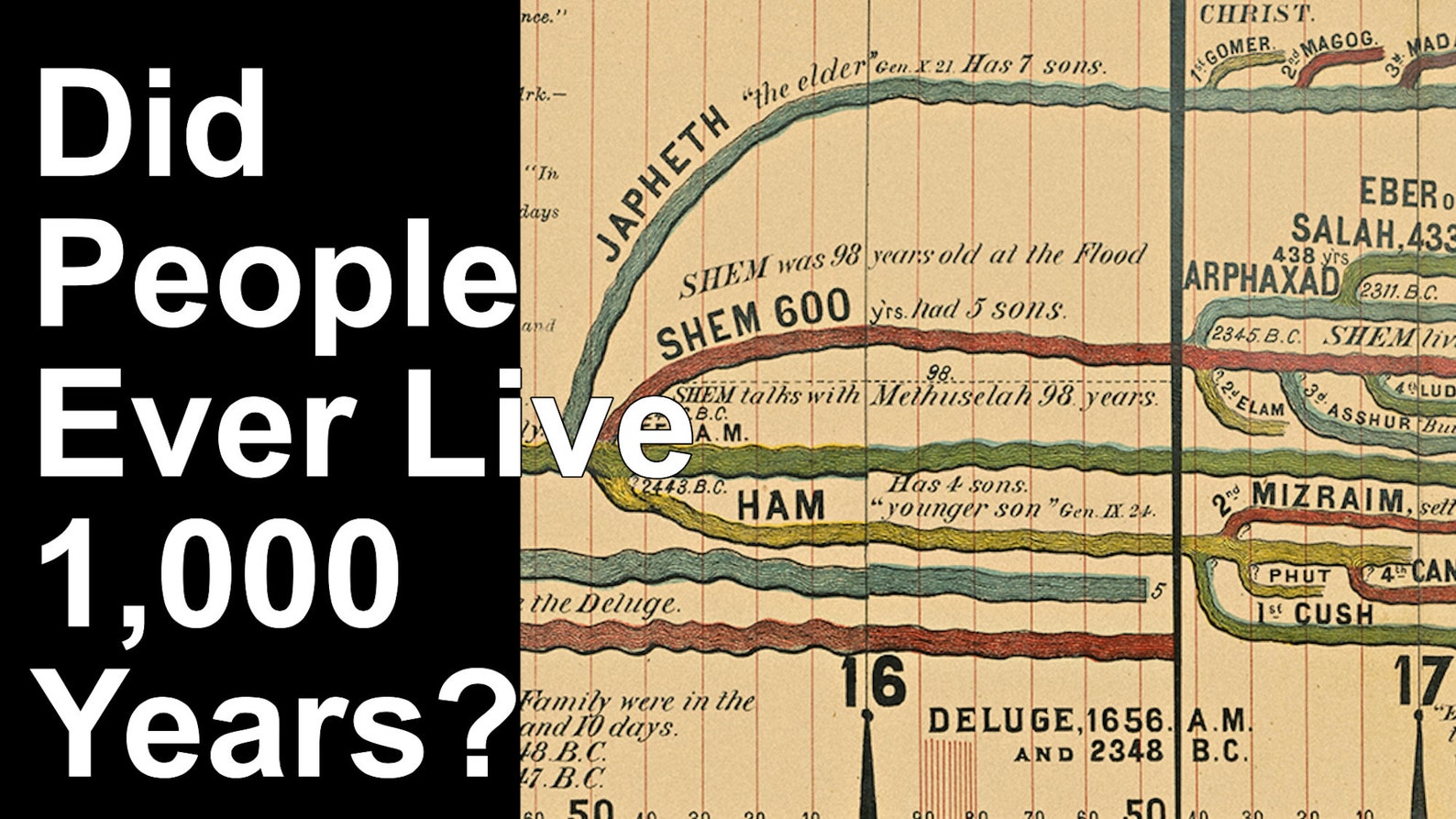 Adams Time Chart, Custom Ordered Version, Biblical Timeline, Free ...