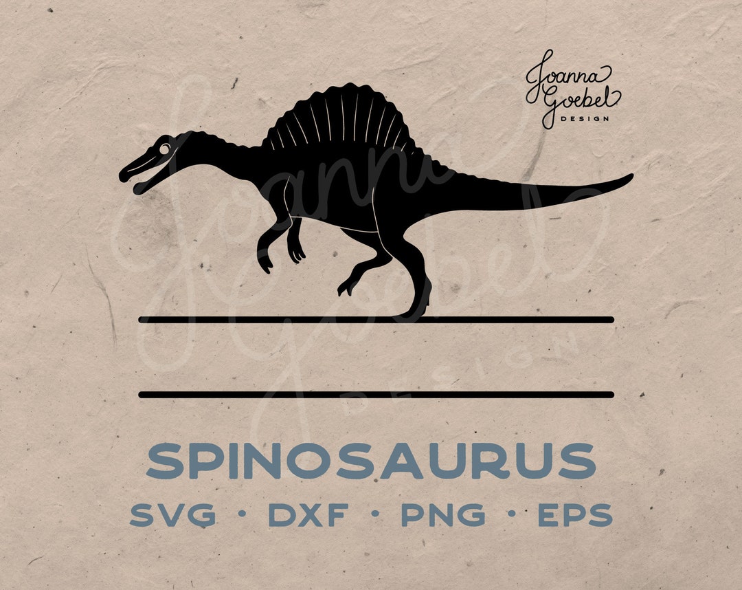 Spinosaurus SVG; Dinosaur Split Monogram SVG; Dinosaur Name SVG; Cricut ...