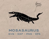 Mosasaurus SVG Dinosaur Birthday SVG Cricut Silhouette - Etsy