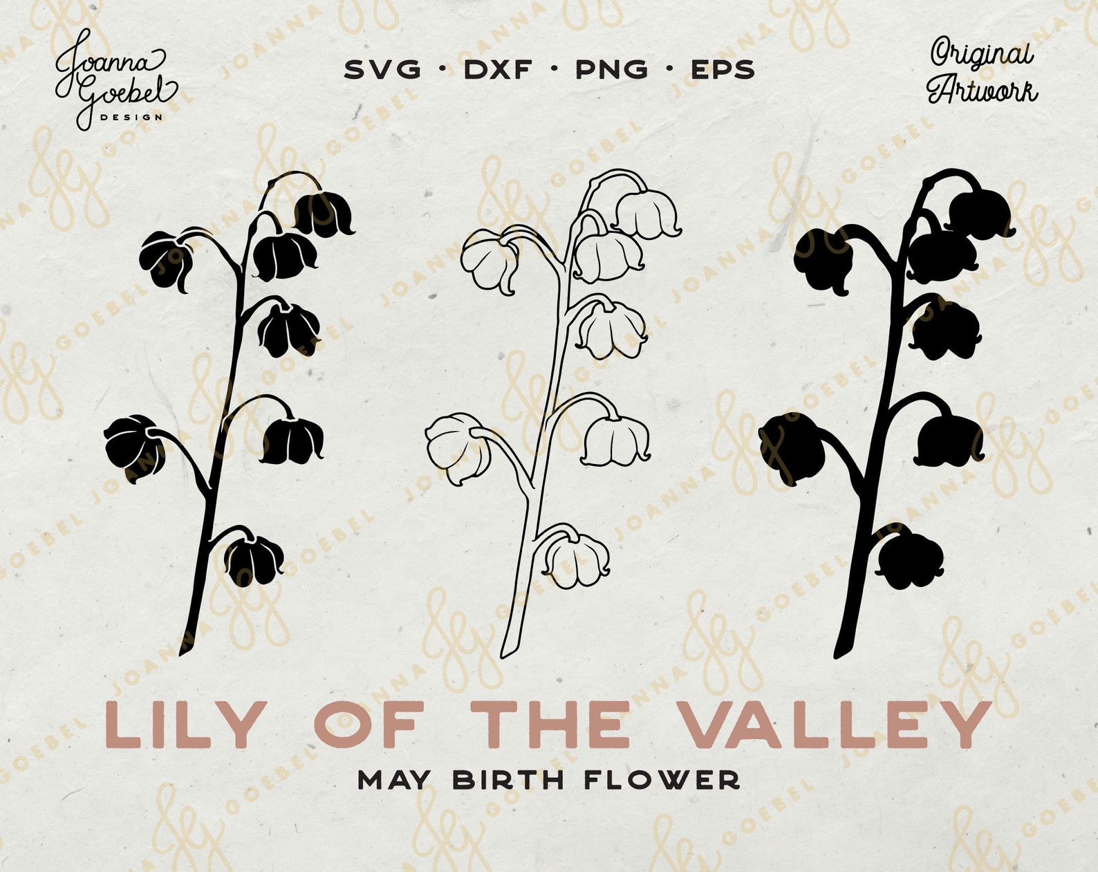 Lily of the Valley SVG, Layered Flower Cut Files (digital Download ...