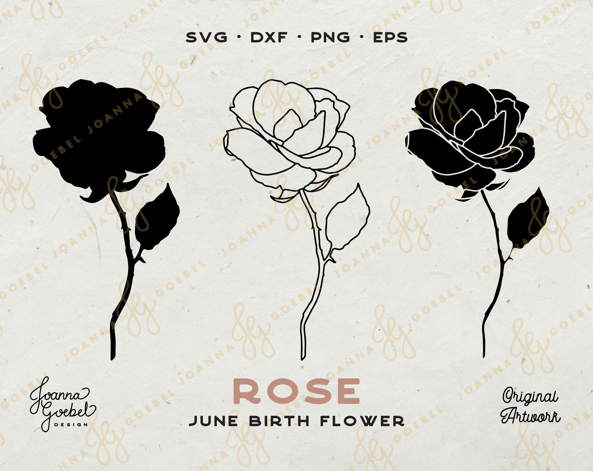 Layered rose svg Retro Rose SVG June Birth Flower SVG Retro | Etsy