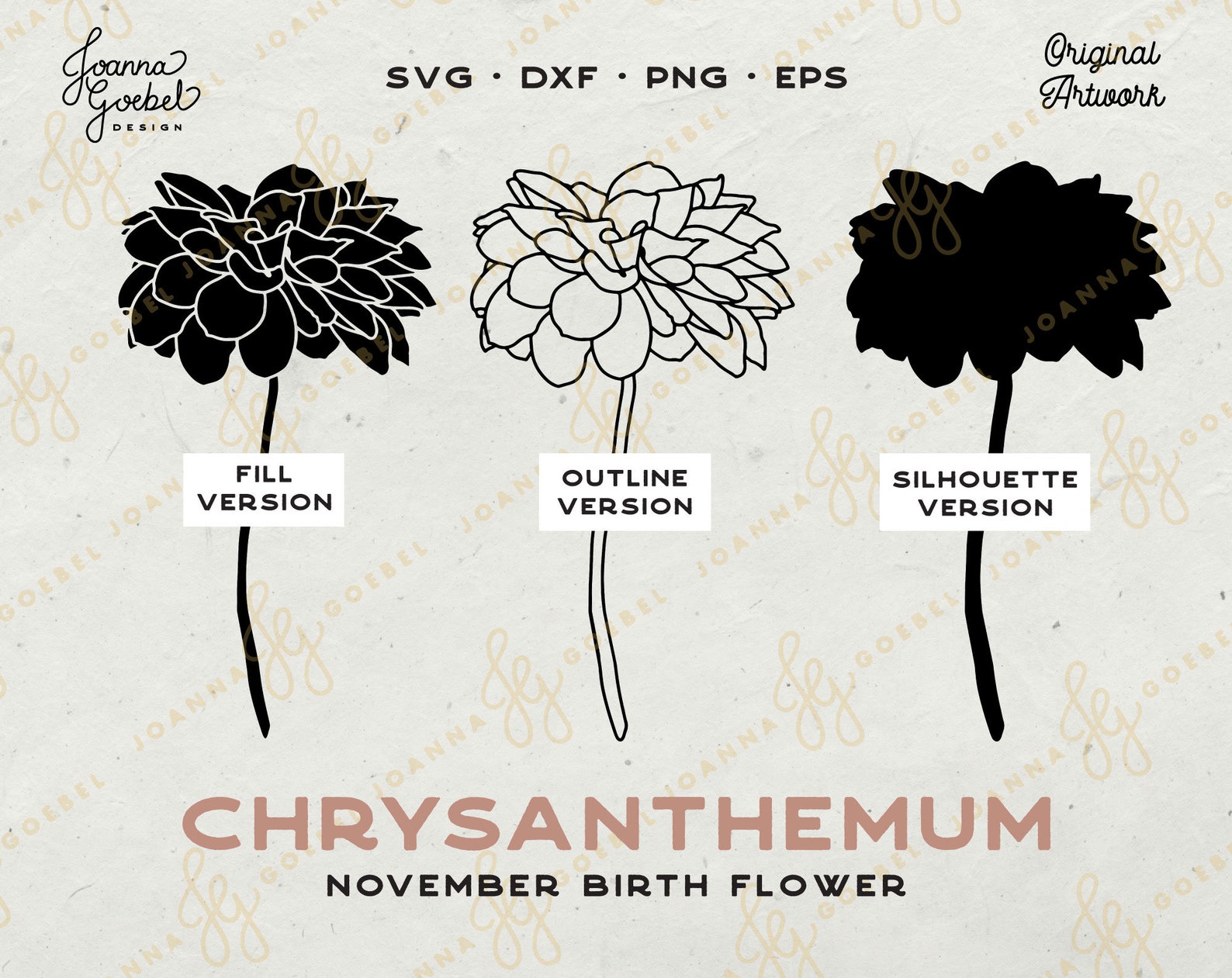 Chrysanthemum SVG November Birth Flower SVG Layered Flower - Etsy