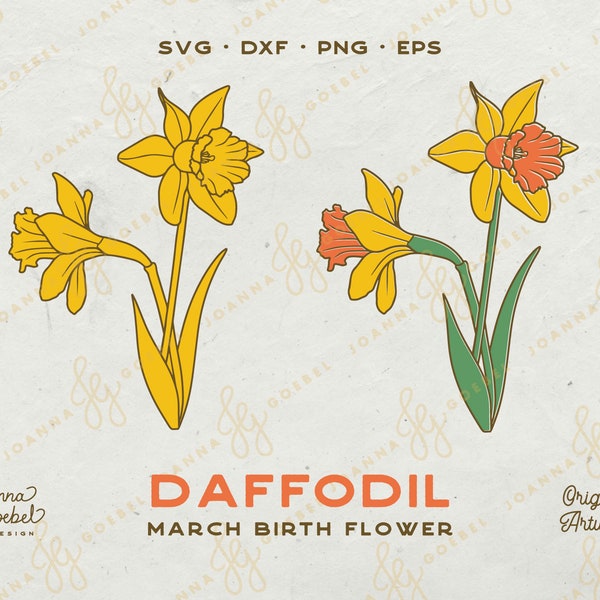 Daffodil Svg - Etsy