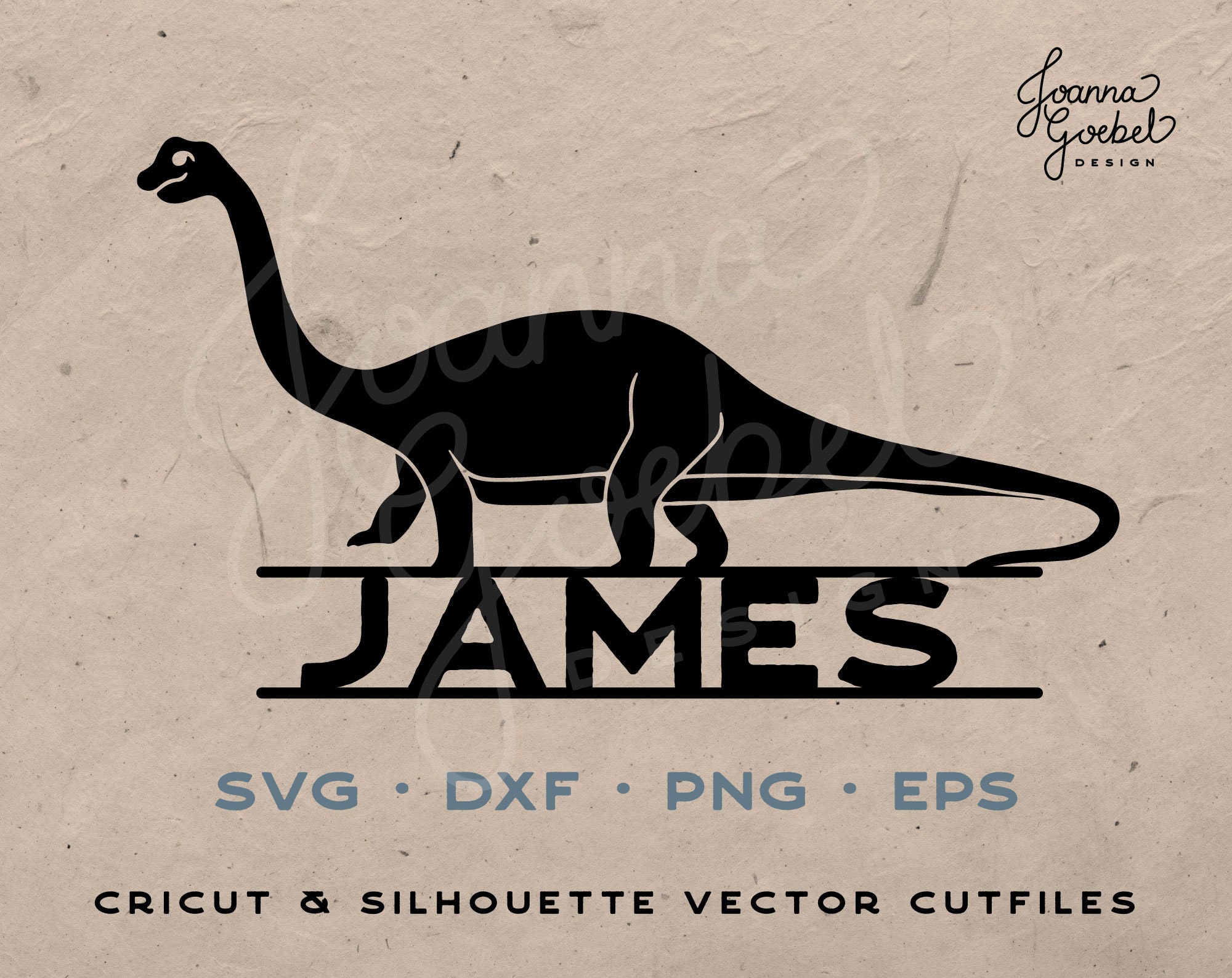 Brontosaurus SVG Dinosaur Split Monogram SVG Dinosaur Name | Etsy