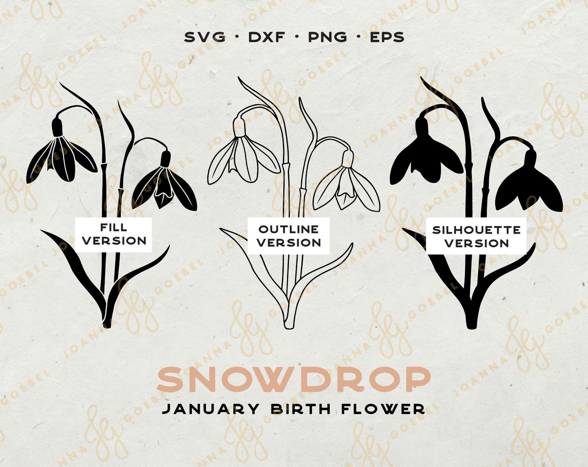 Snowdrop SVG January Birth Flower SVG Layered Flower Svg - Etsy UK