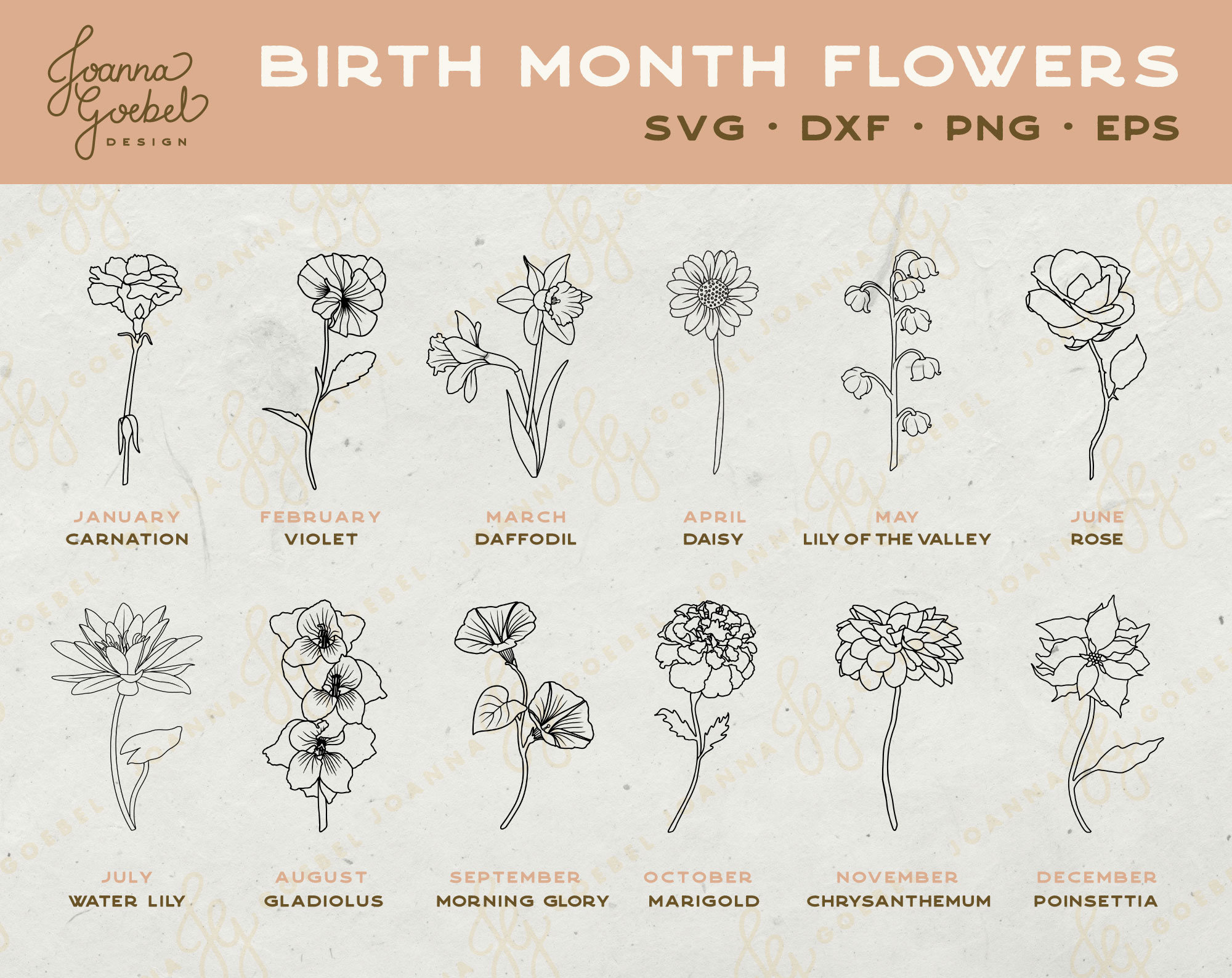Birthday Flower Clipart Birth Flower Art Birth Flower Svg Bundle Birth ... Birthday Flower Clipart Birth Flower Art Birth Flower Svg Bundle Birth ...