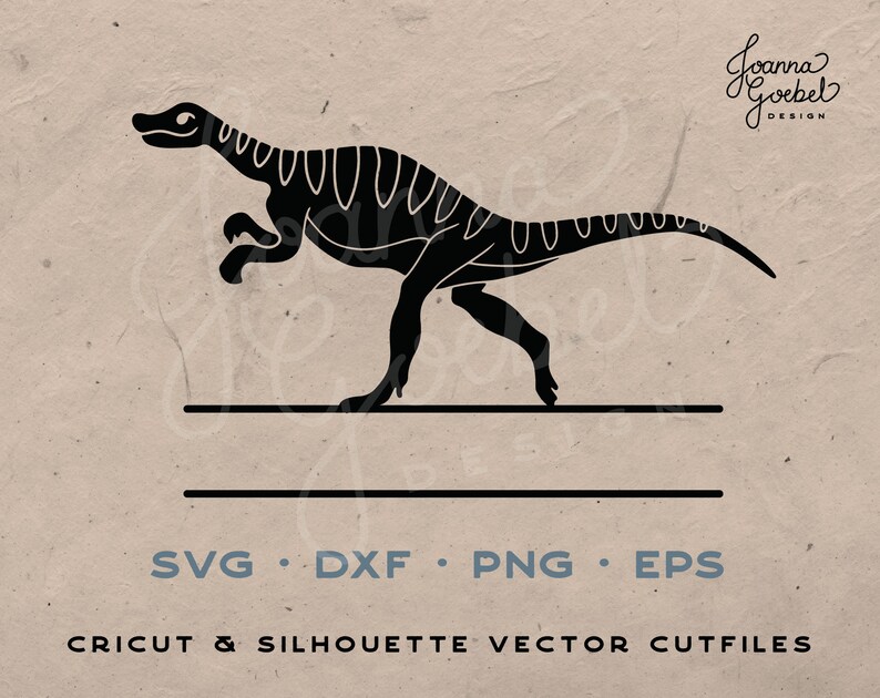 Dinosaur Split Monogram SVG Raptor SVG Dinosaur Name SVG - Etsy