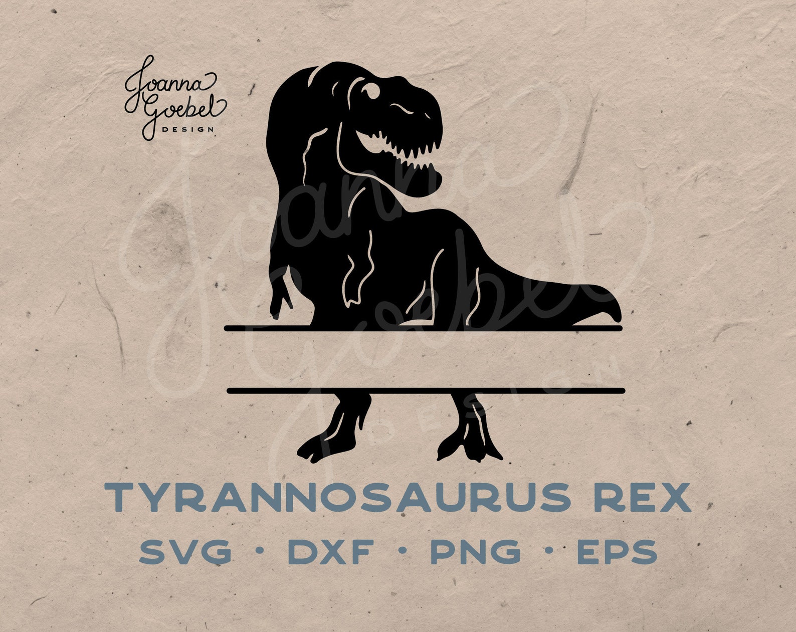 T-rex SVG Dinosaur Split Monogram SVG Dino Name SVG Cricut, Silhouette ...