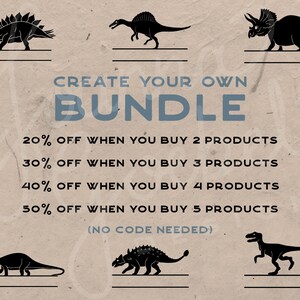 Dinosaur Bundle Svg Dinosaur Split Monogram Svg Dino Name | Etsy