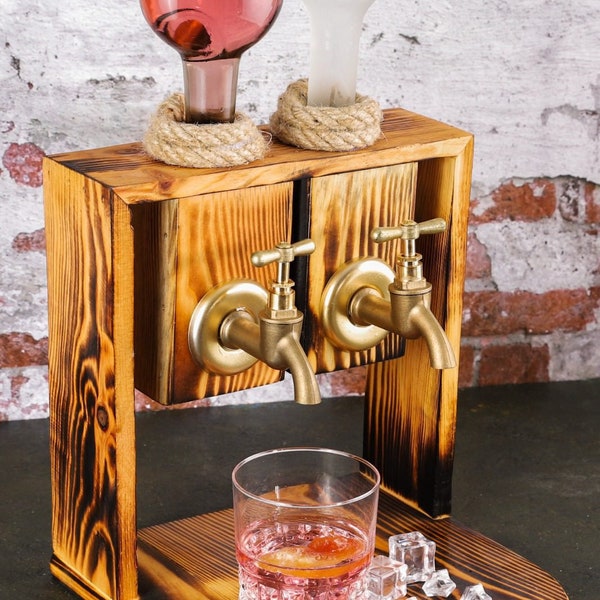 Wooden Drink Dispenser Stand - Etsy