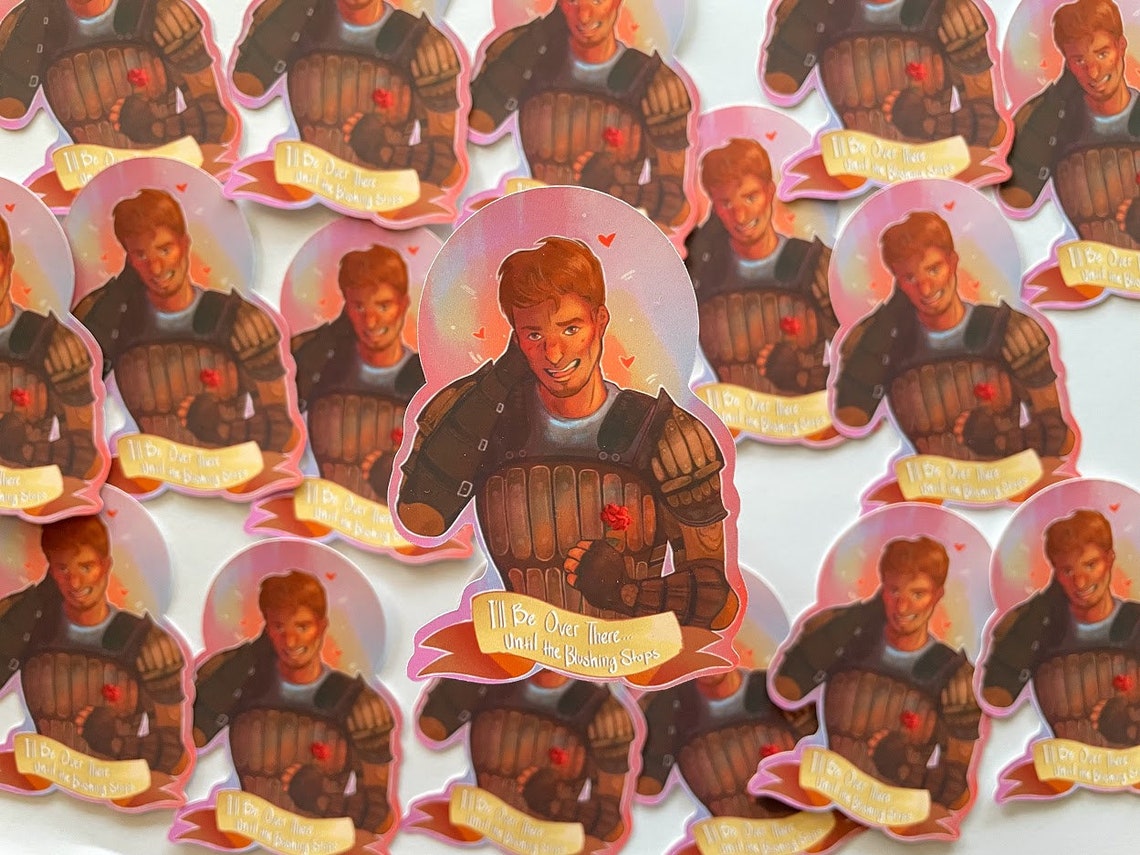 Alistair Romance Sticker Rose Scene, Die Cut Alistair Therin Sticker ...