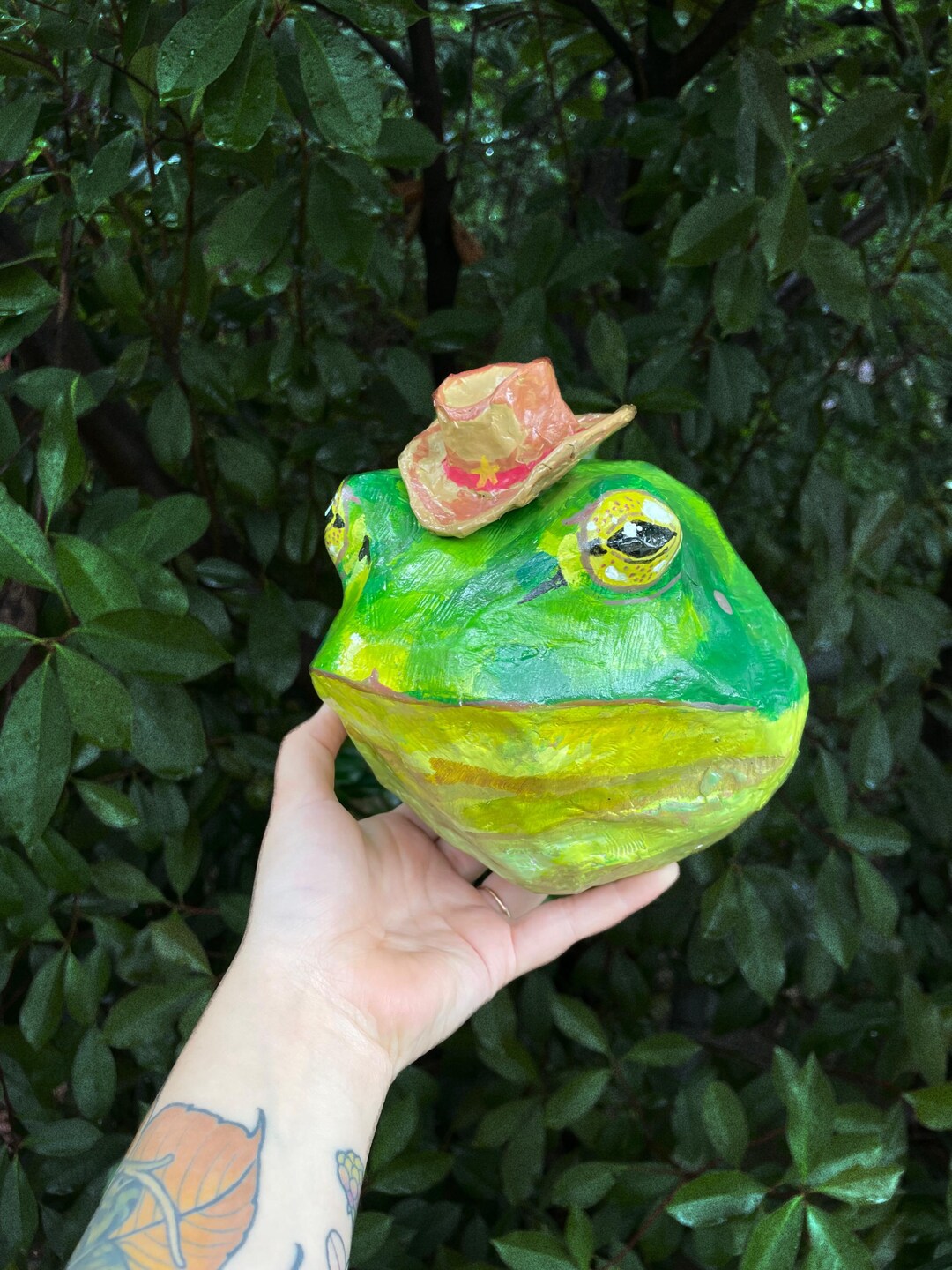 Paper Maché Cowboy Frog Sculpted Wall Art - Etsy