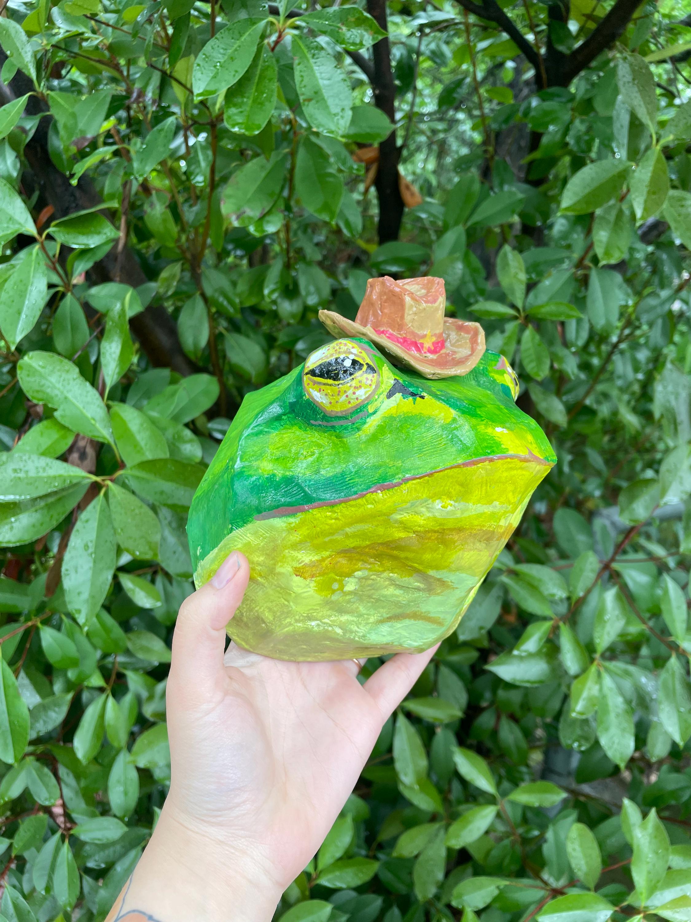 Paper Maché Cowboy Frog Freddy Sculpted Wall Art - Etsy