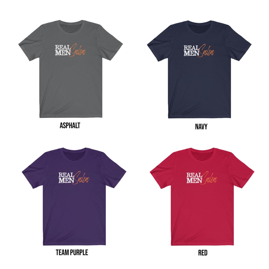 Real Men Salsa - Dance Shirt (dark Colors), Dancewear, Salsa Shirt ...