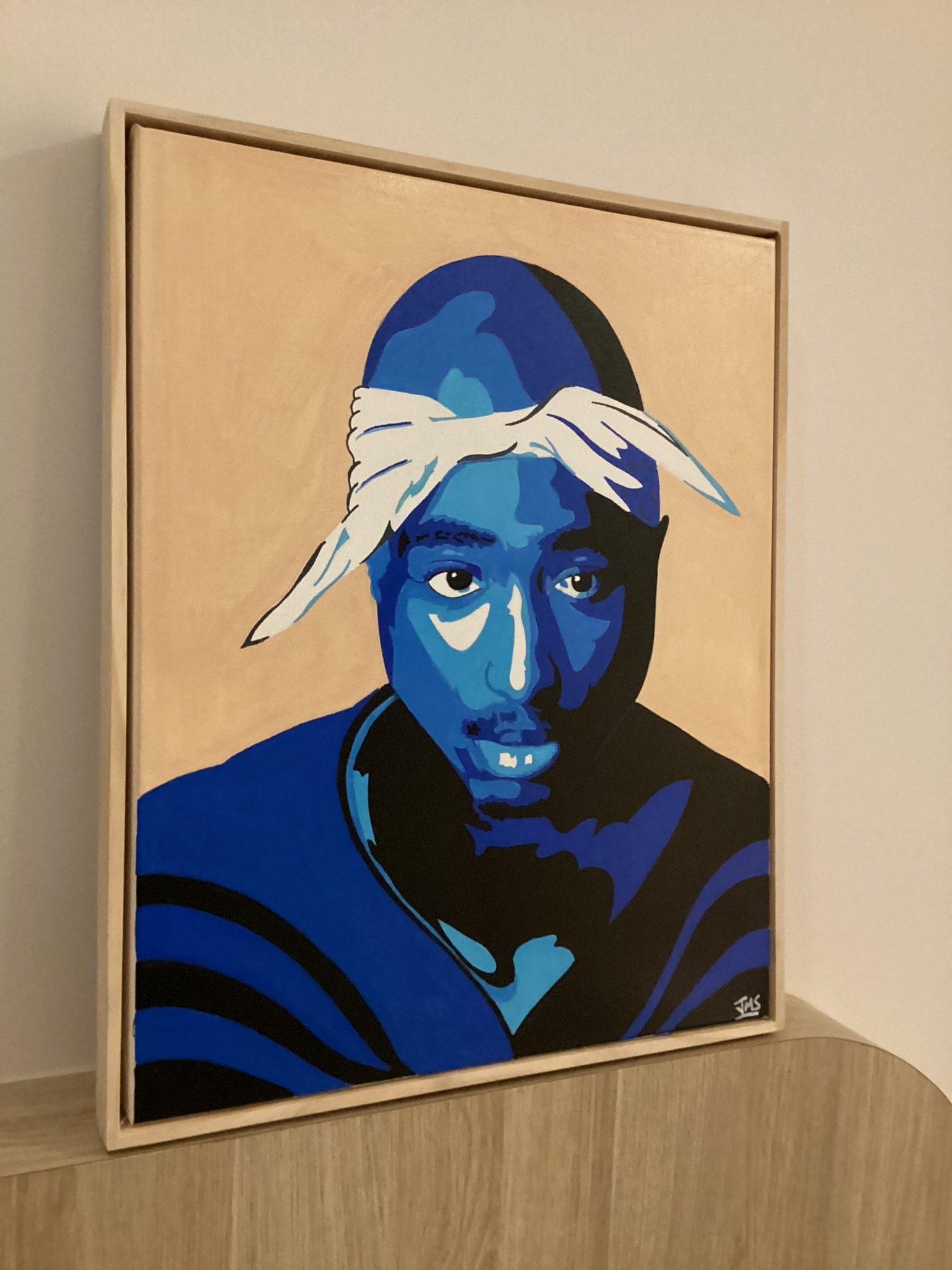 Original Large Tupac Acrylic Acrylic Frame Canvas - Etsy