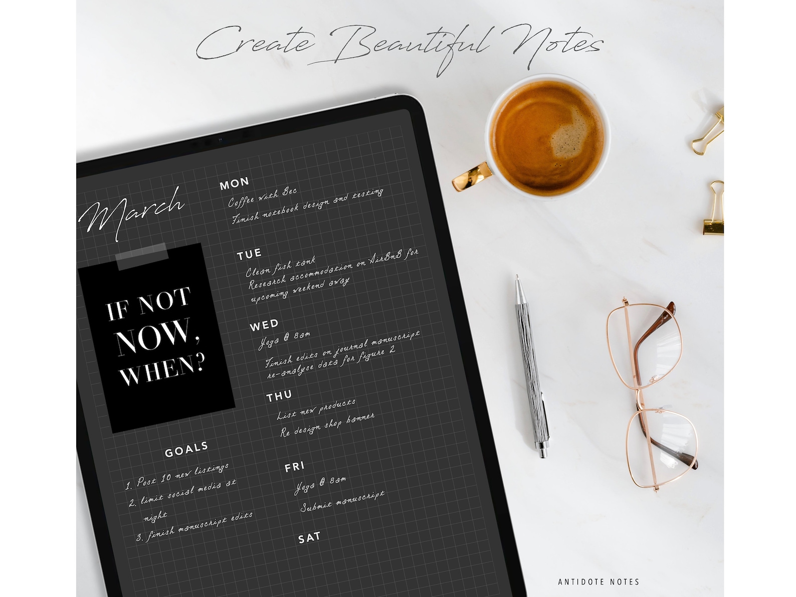 Digital Stickers | Minimalist Motivational Quotes PNG, Goodnotes ...