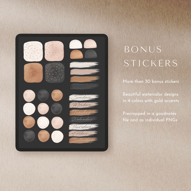 Digital Daily Journal 365 Dark Mode Pages Blackout Journal - Etsy Australia