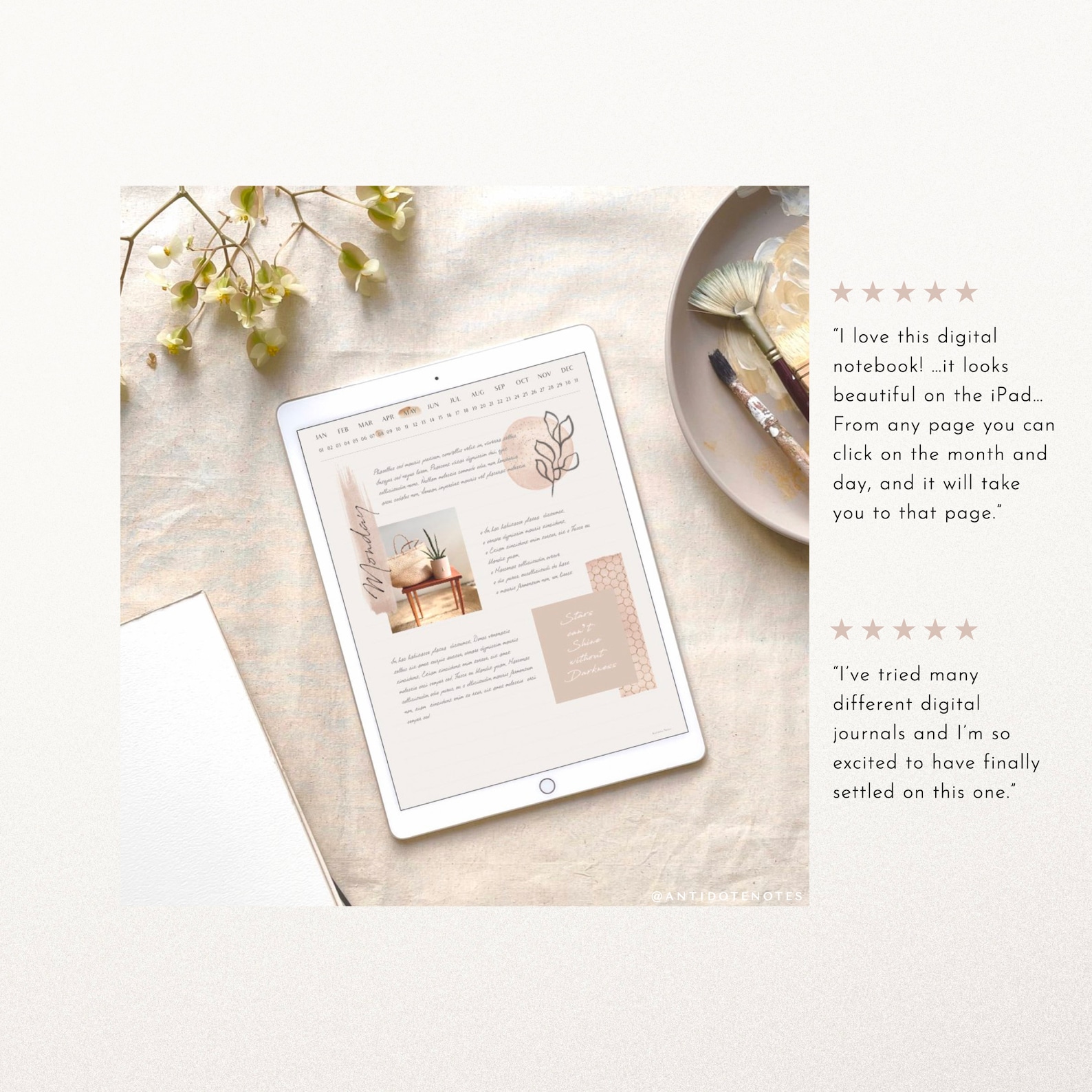 Digital Journal Daily 365 Pages for Ipad Goodnotes - Etsy