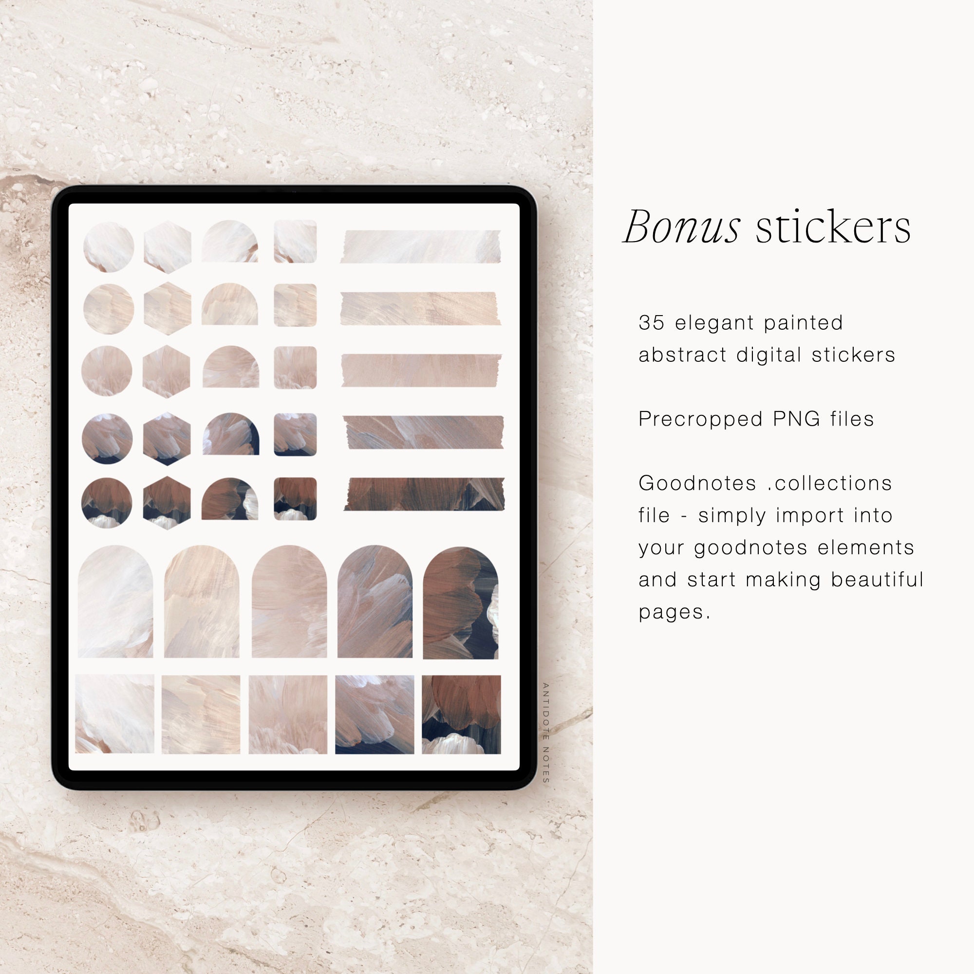 Digital Bullet Journal - Daily Dot Grid, Bonus Stickers and Page ...