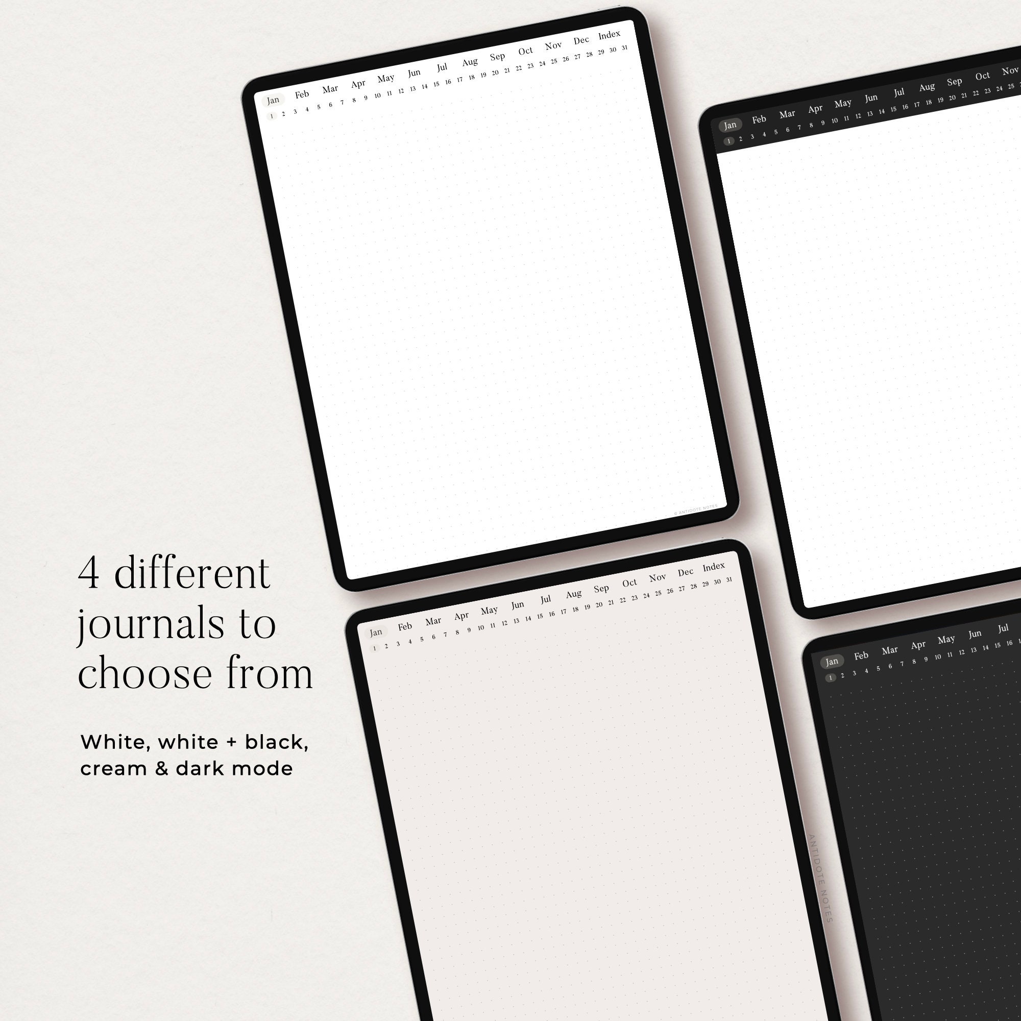 Digital Bullet Journal Daily Dot Grid, Bonus Stickers and Page ...