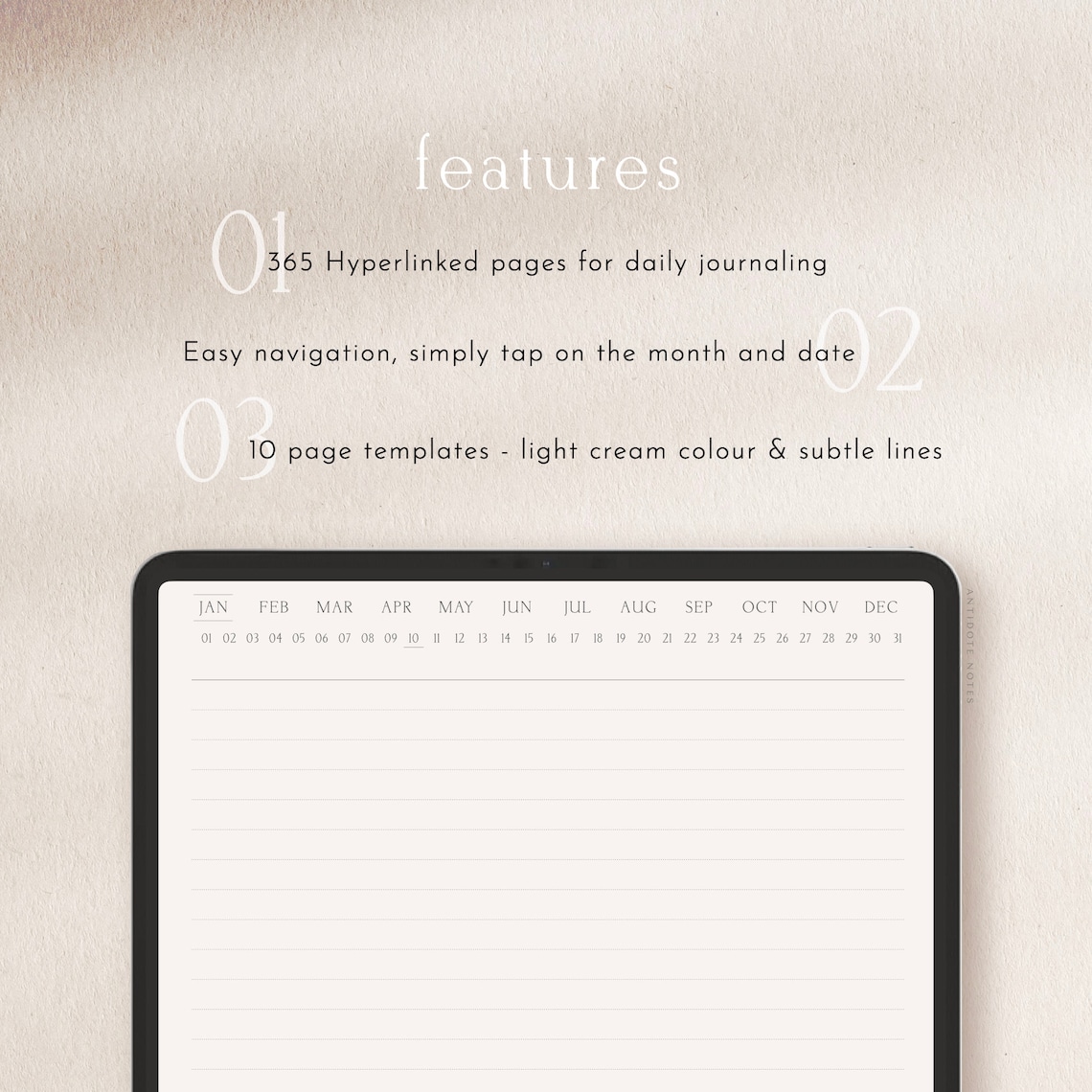 Digital Daily Journal 365 Pages for Ipad Goodnotes - Etsy Sweden