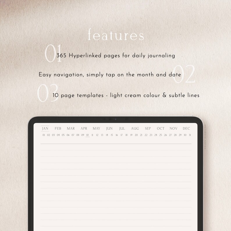 Digital Daily Journal 365 Pages for Ipad Goodnotes - Etsy Sweden