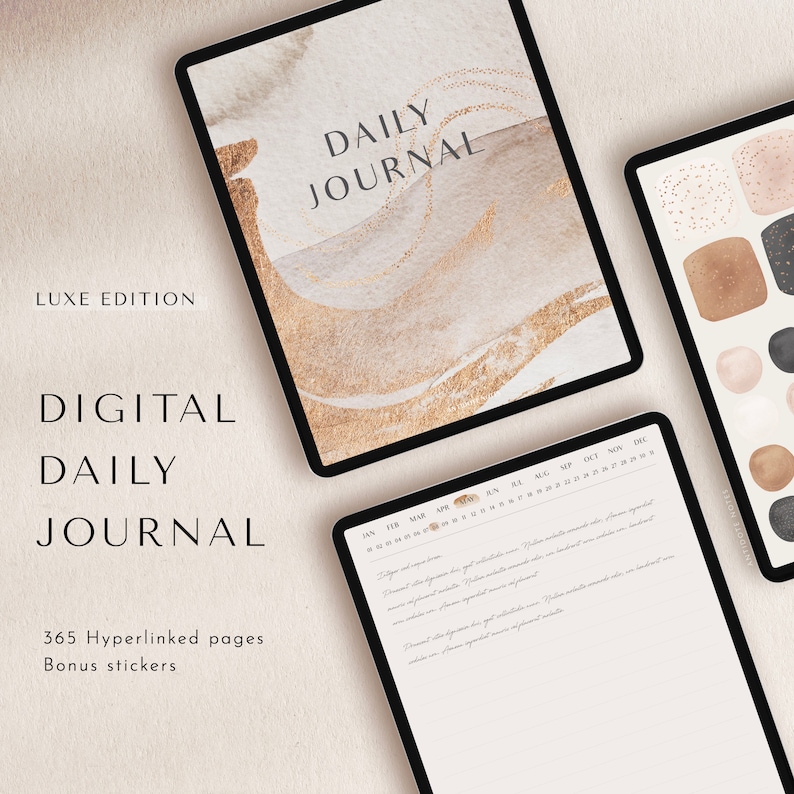 Digital Journal - Daily 365 Pages - for Ipad, Goodnotes, Notability ...