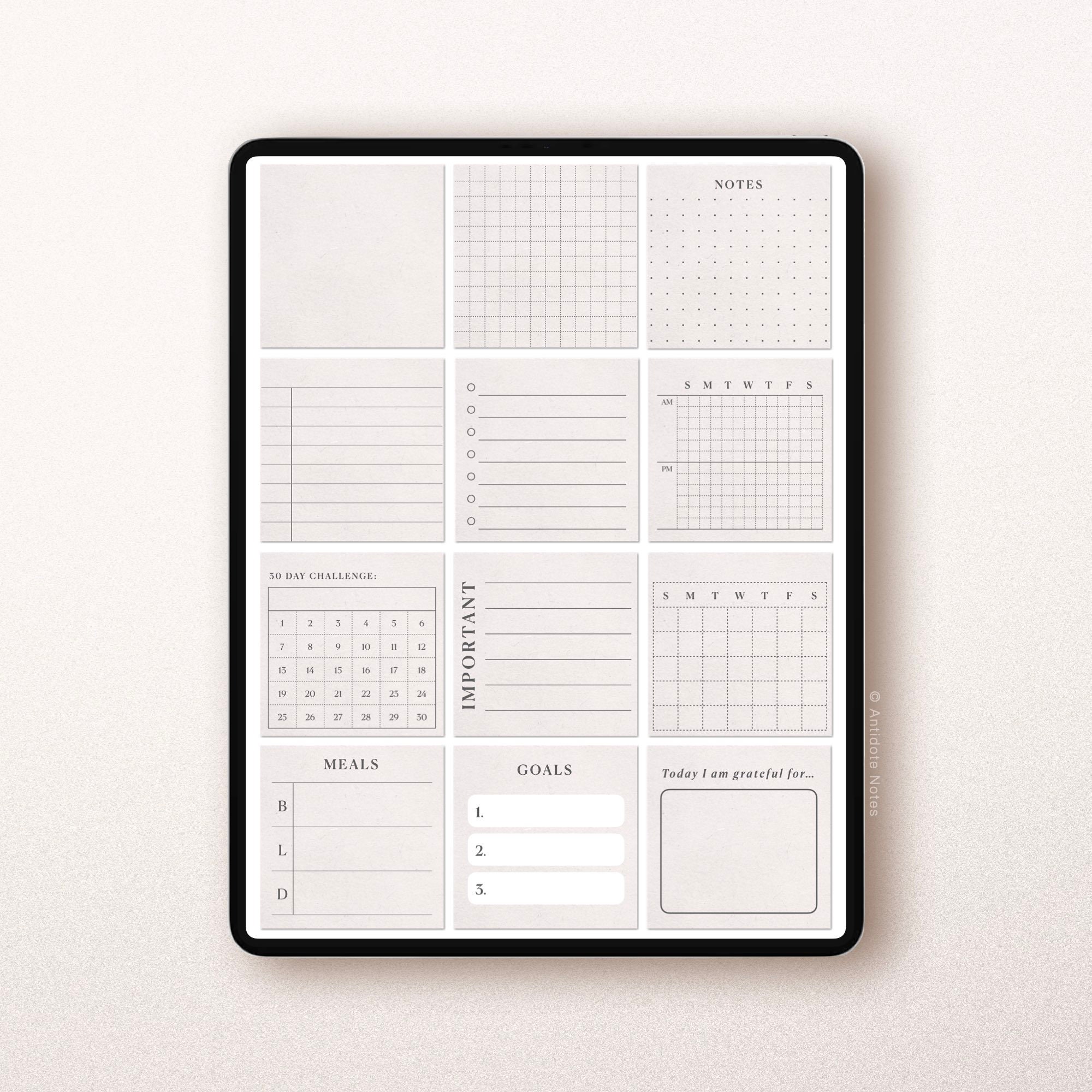 Digital Sticky Notes Neutral Tones Ipad Stickers Digital - Etsy