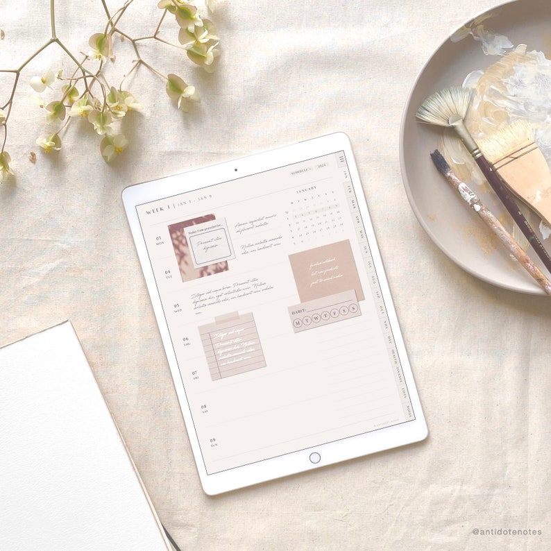 Digital Sticky Notes Neutral Tones Ipad Stickers Digital - Etsy