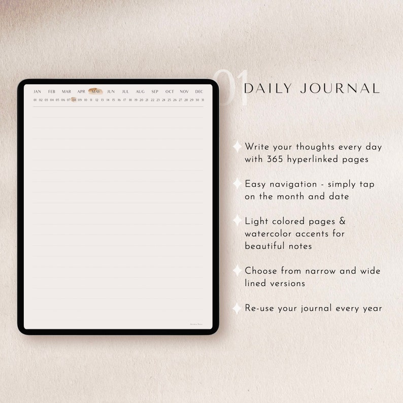 Digital Notebook Bundle Daily Journal Luxe Notebooks Dark - Etsy