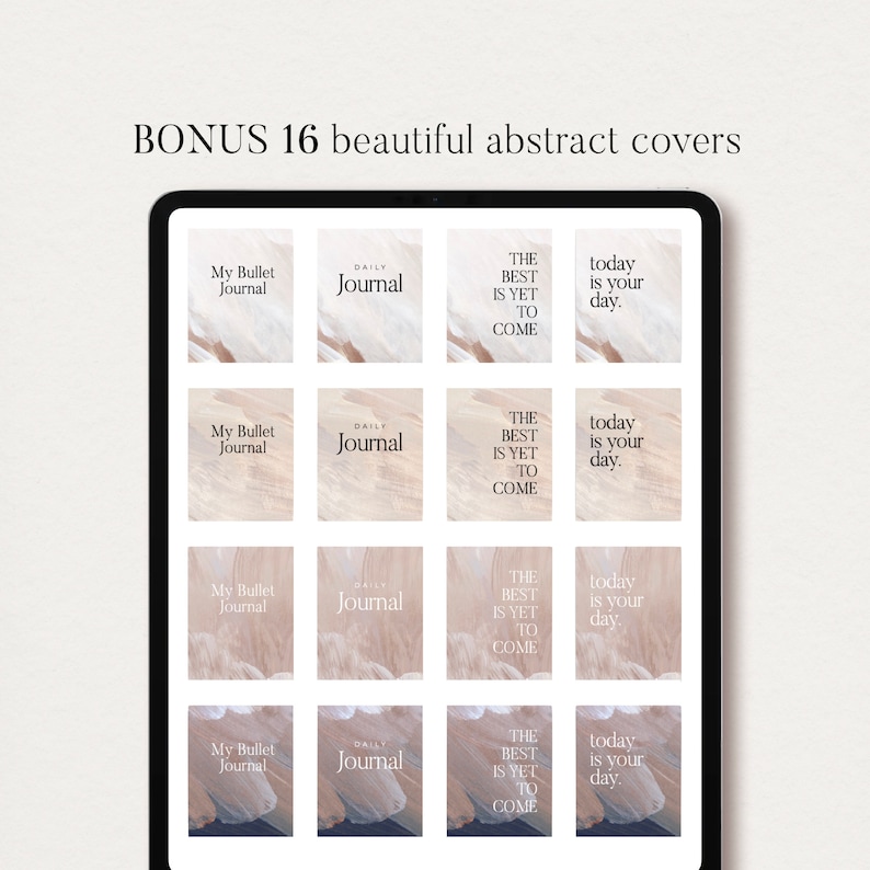 Digital Bullet Journal Daily Dot Grid, Bonus Stickers and Page ...