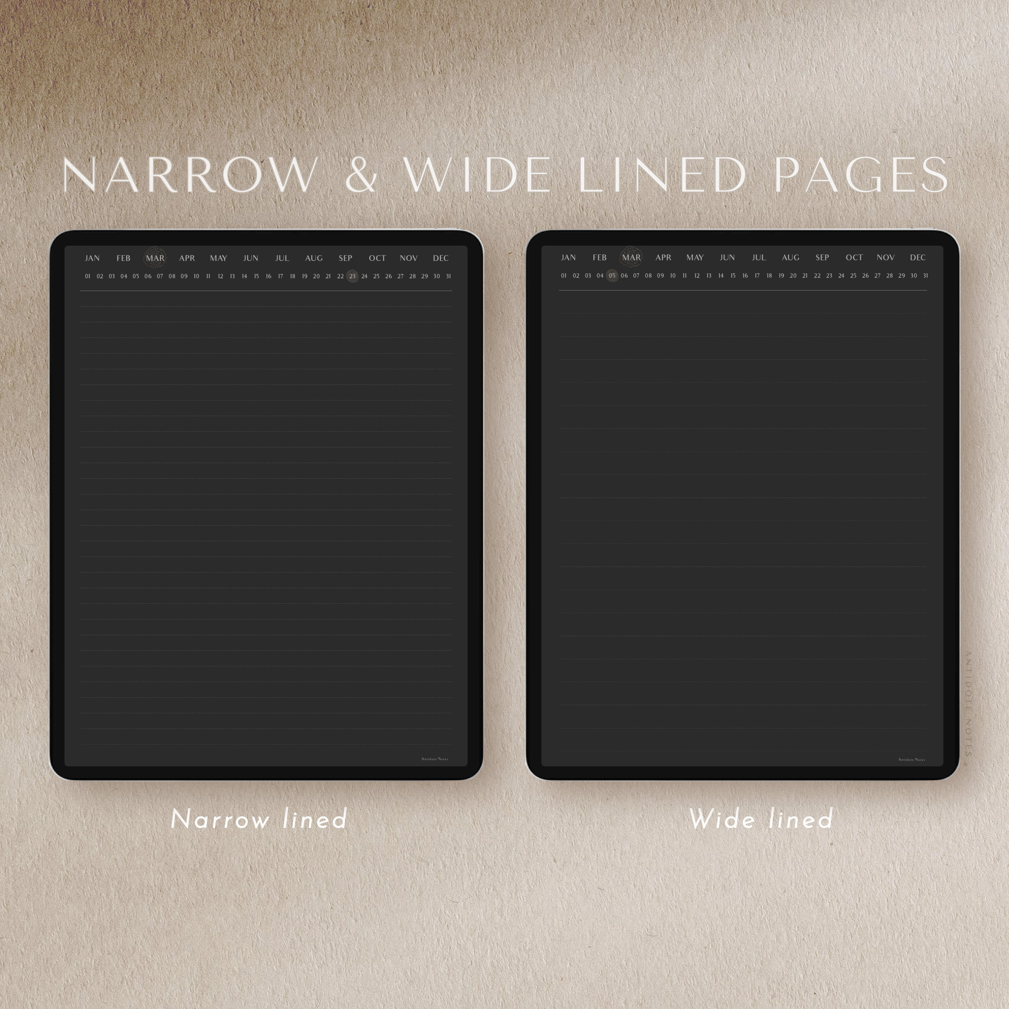 Digital Daily Journal 365 Dark Mode Pages Blackout Journal - Etsy Australia