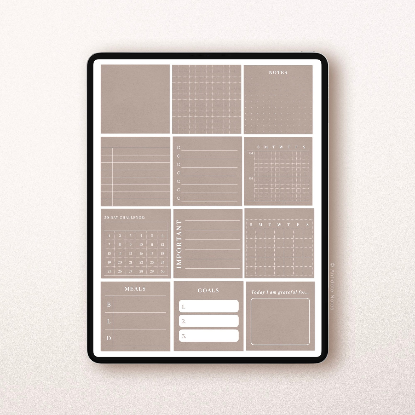 Digital Sticky Notes Neutral Tones Ipad Stickers Digital - Etsy