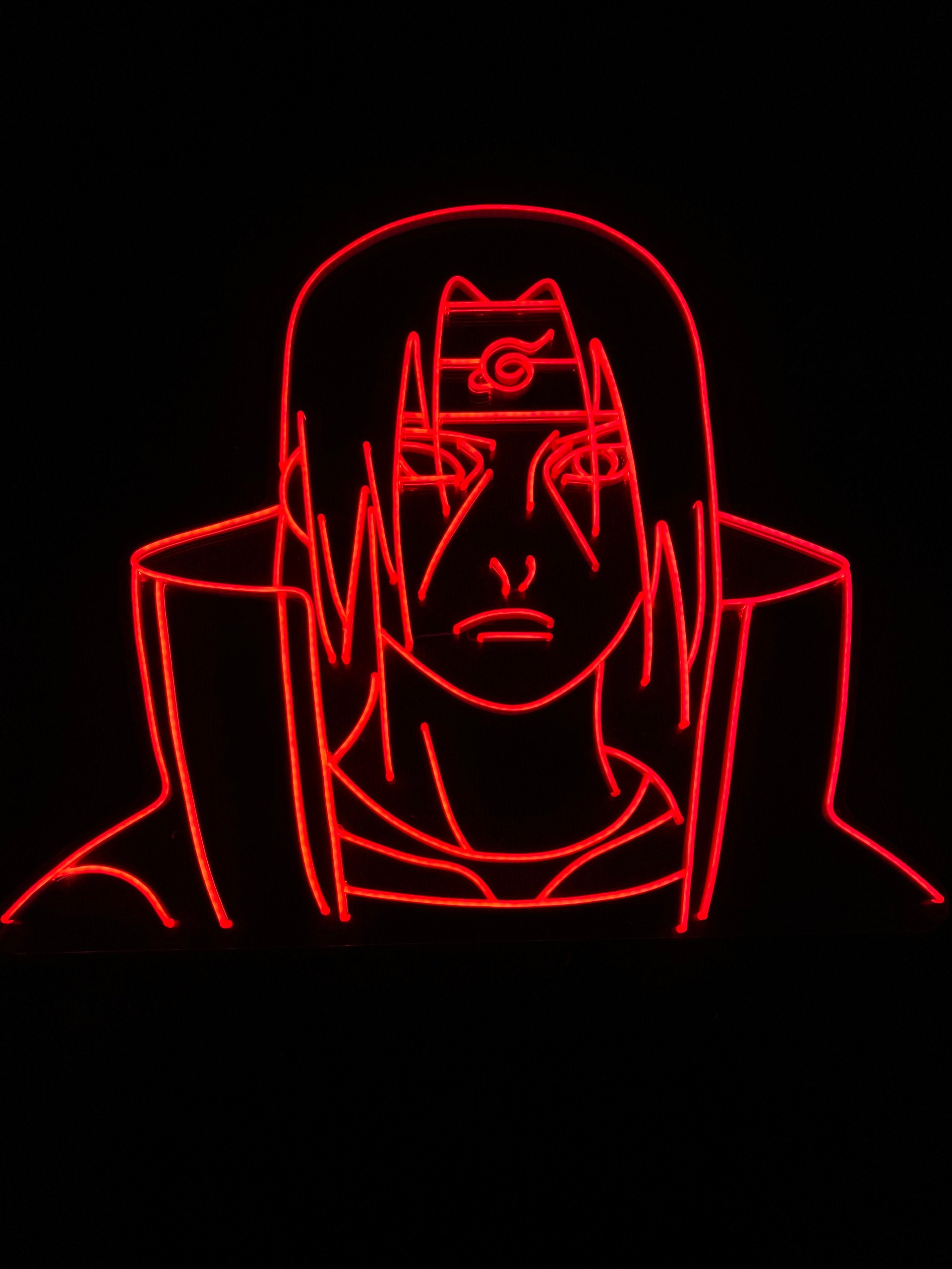 Itachi Uchiha Led Signs Itachi Uchiha Neon Led Sign | Etsy