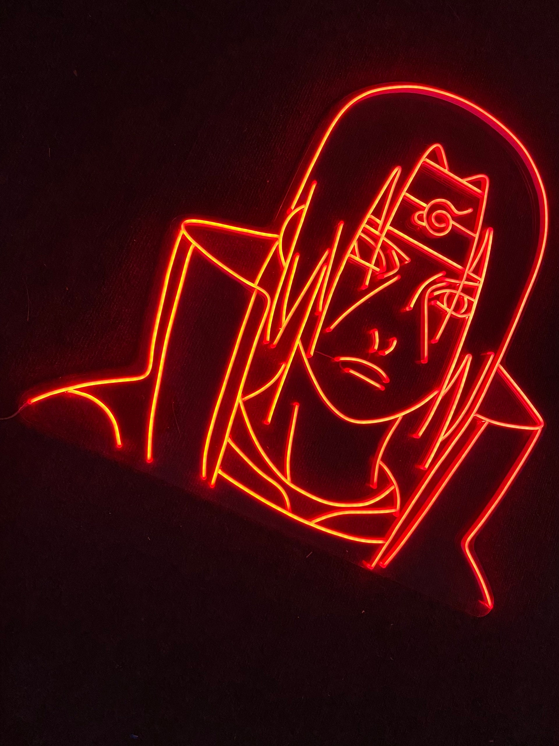 Itachi Uchiha Led Signs Itachi Uchiha Neon Led Sign | Etsy