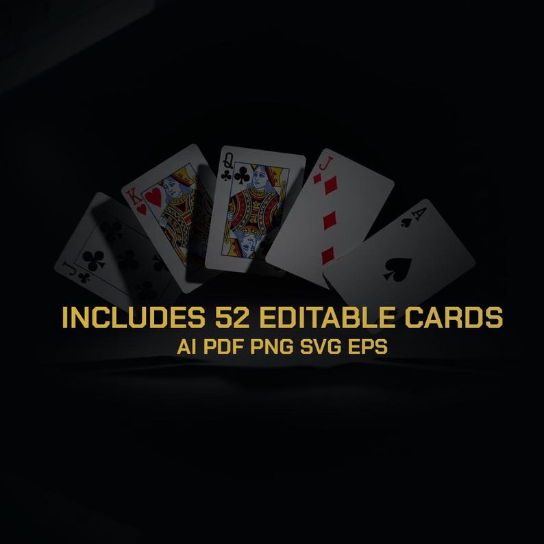 Editable Playing Card Template – Custom Game & Flashcards (AI, PDF, SVG ...