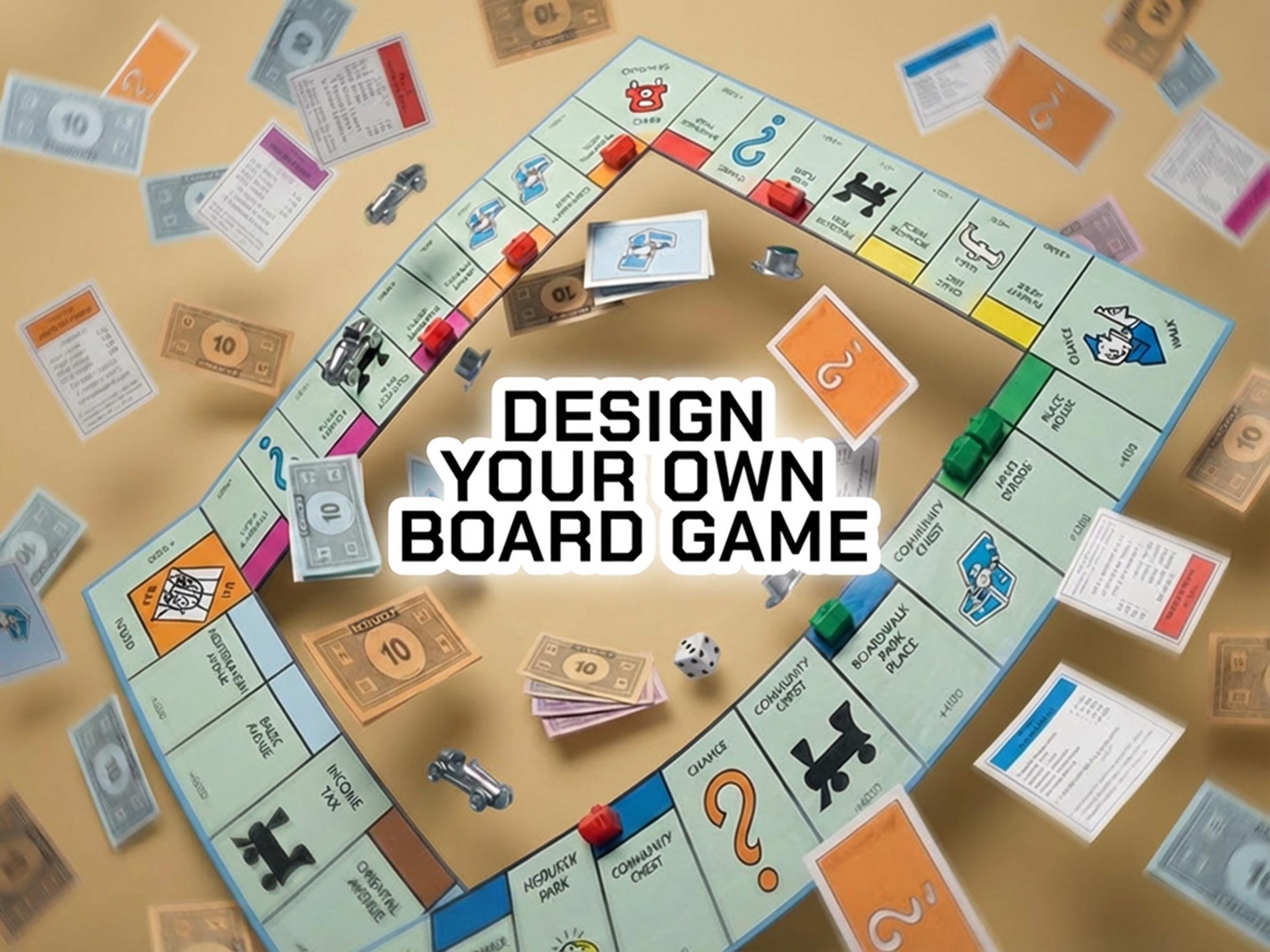 Editable Monopoly-style Board Game Template – Custom Game Creator Kit ...