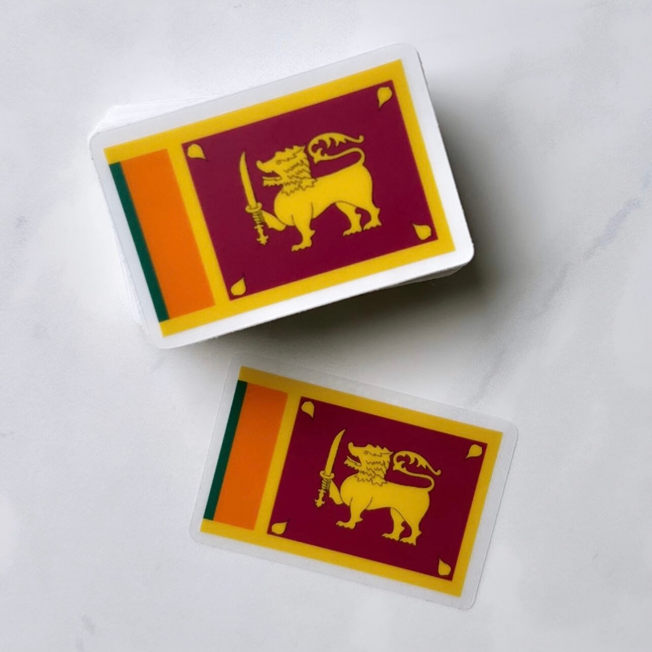 Sri Lanka Flag Clear Sticker - Waterproof Transparent Sri Lankan Decal ...