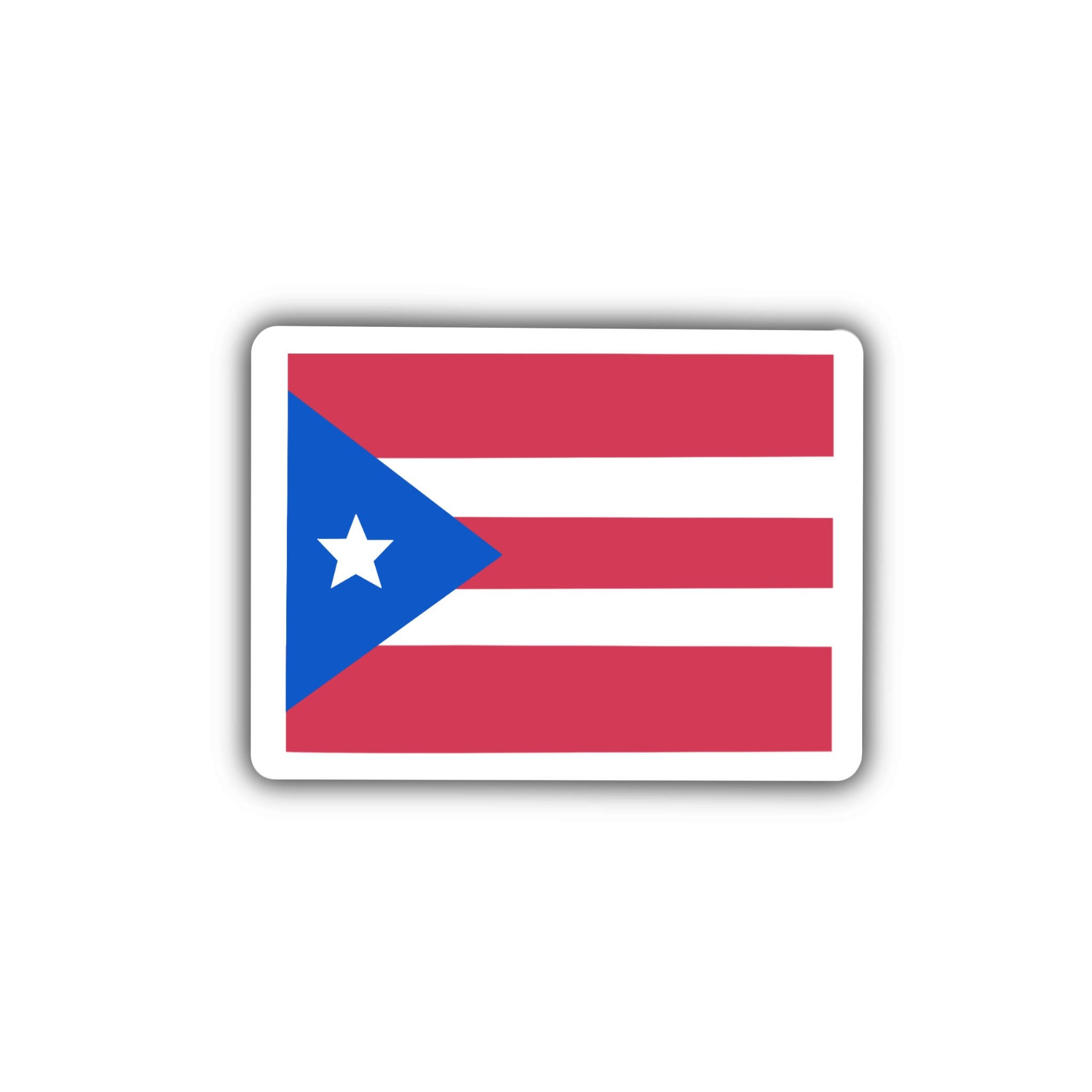 Puerto Rico Flag Clear Sticker - Waterproof Vinyl Decal, 2" Patriotic ...