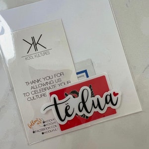 Te Dua Sticker - 2” Length | Albanian Love Vinyl Decal | Romantic Gift ...