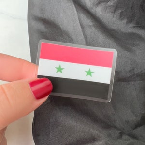 Patriotic Syria Flag Sticker | Durable Waterproof Decal for Cars ...