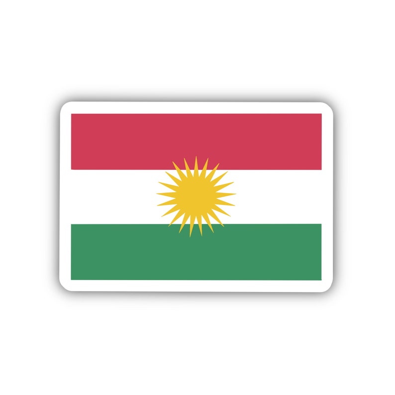 Kurdistan Flag Sticker – Transparent Vinyl Decal for Laptops, Cars ...