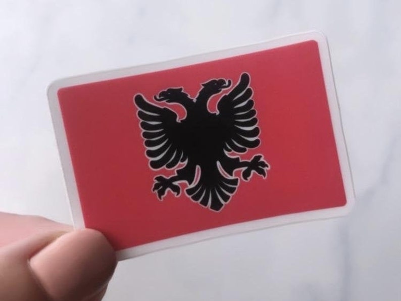 Albania Flag Sticker - Premium Quality Waterproof Decal for Laptops ...