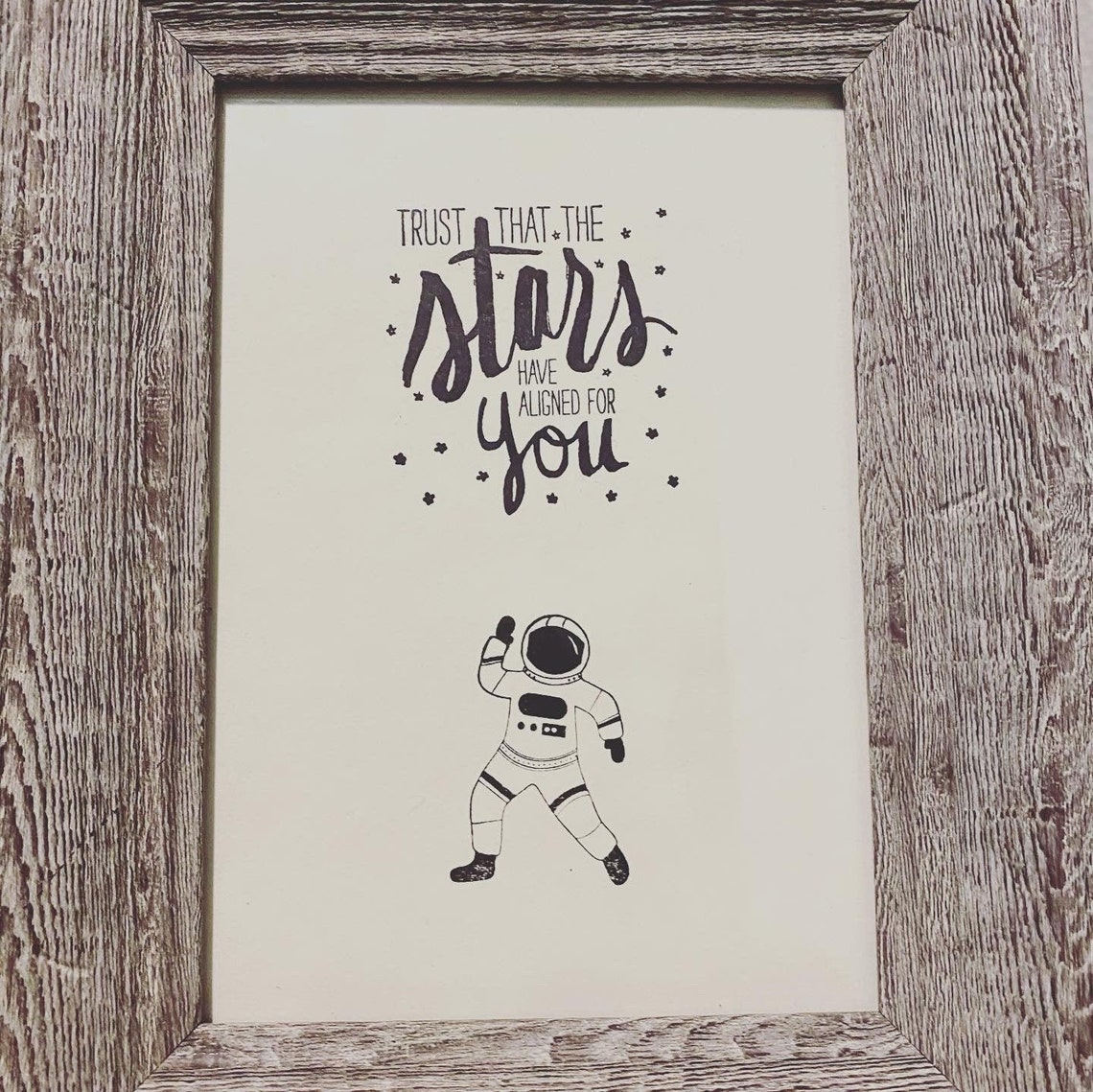 Astronaut Print With Motivational Quote. | Etsy