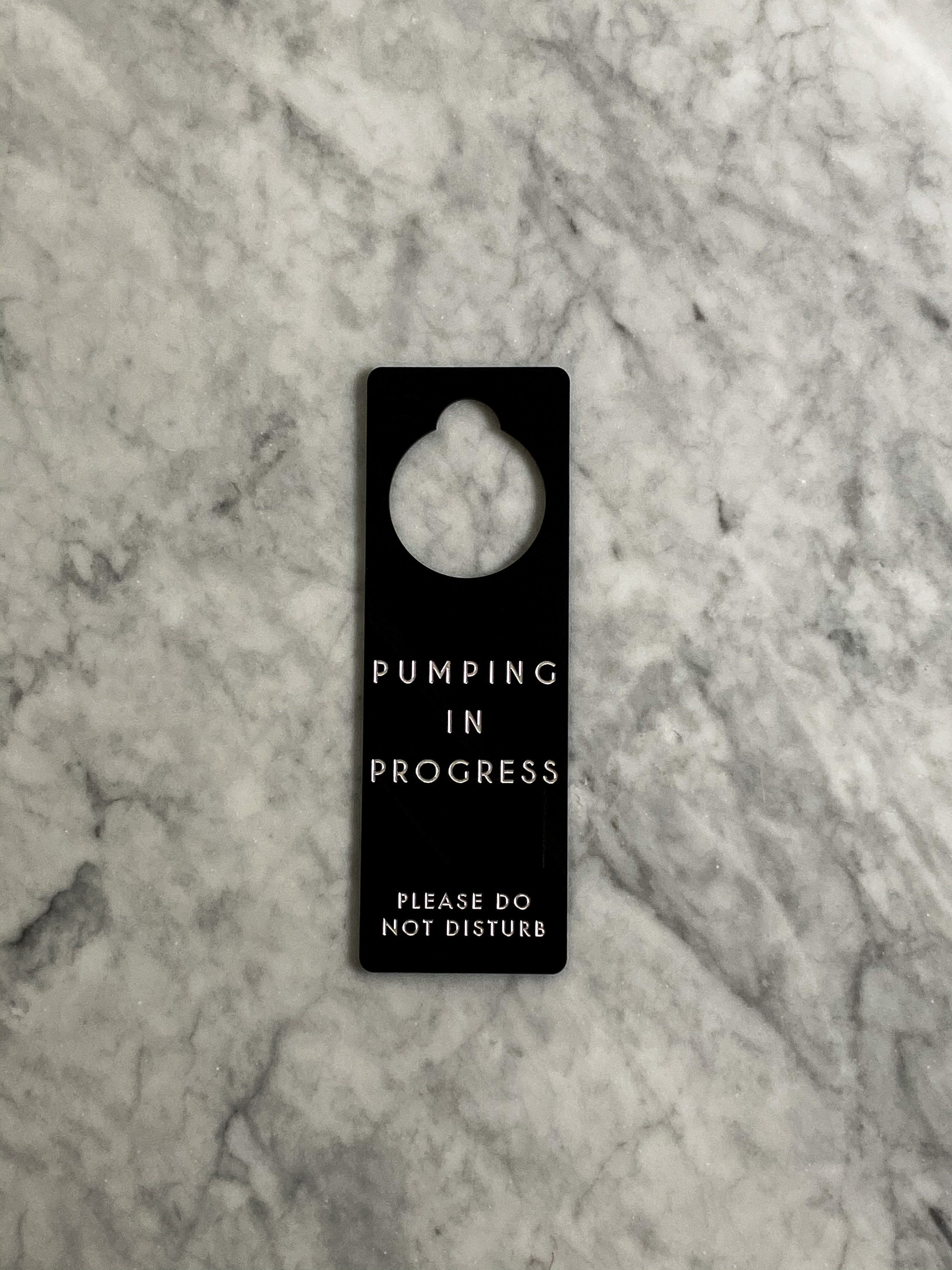 Pumping In Progress Door Knob Hanger Sign Privacy for Mom | Etsy