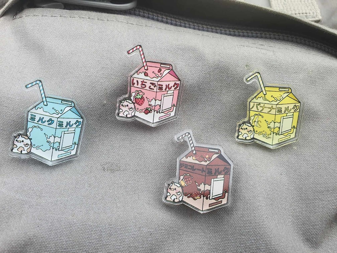 Flavoured Kawaii Japanese Milk Pins - Etsy
