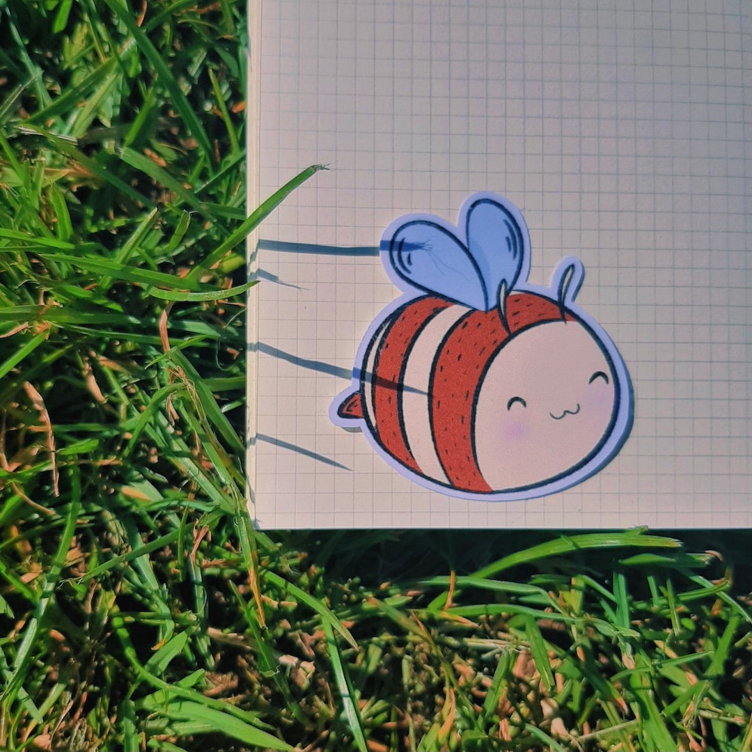 Cartoon Bee Sticker - Etsy